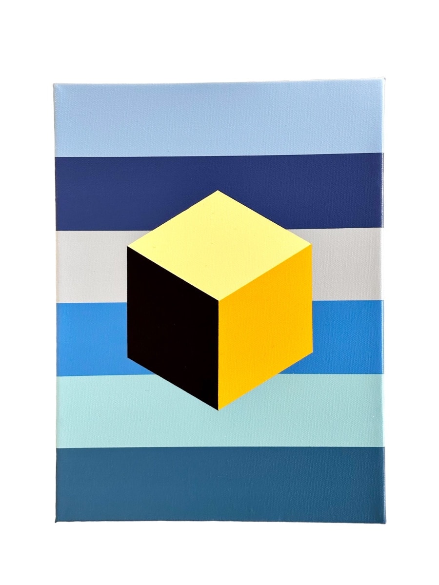 Color Outside the Box 2 Original Art - Mecox Gardens