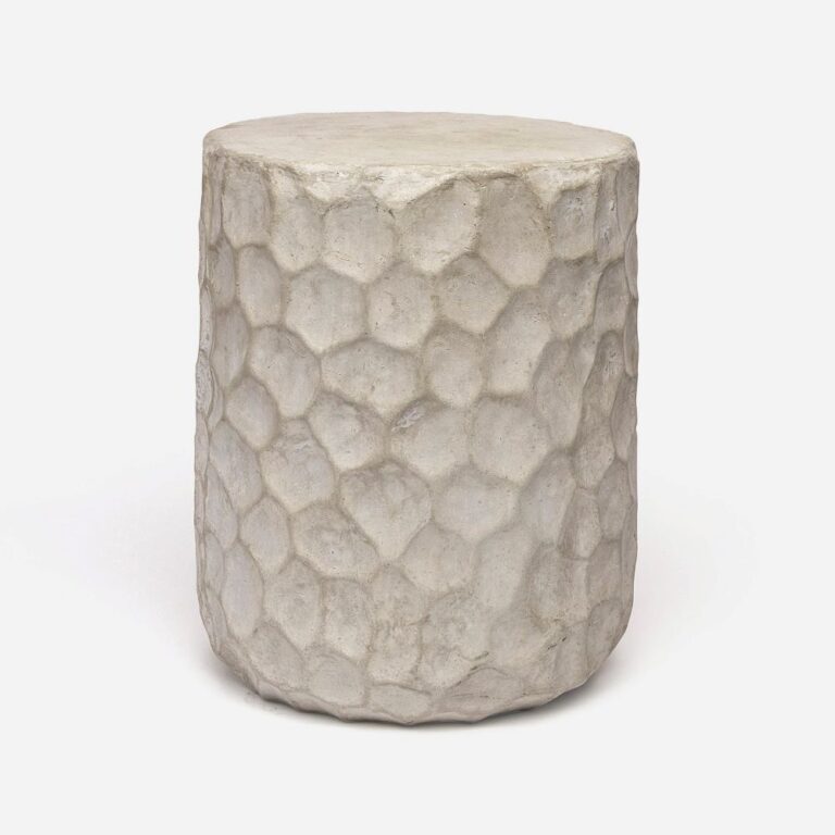Dimpled Stone Stool - Mecox Gardens